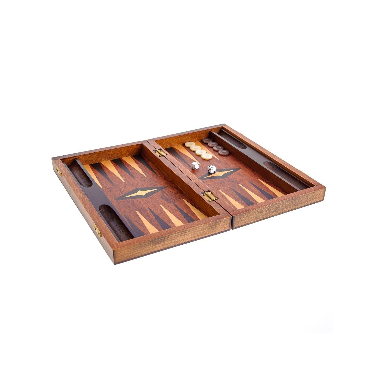 Backgammon Deluxe Game Set - Handmade Rosewood - Small