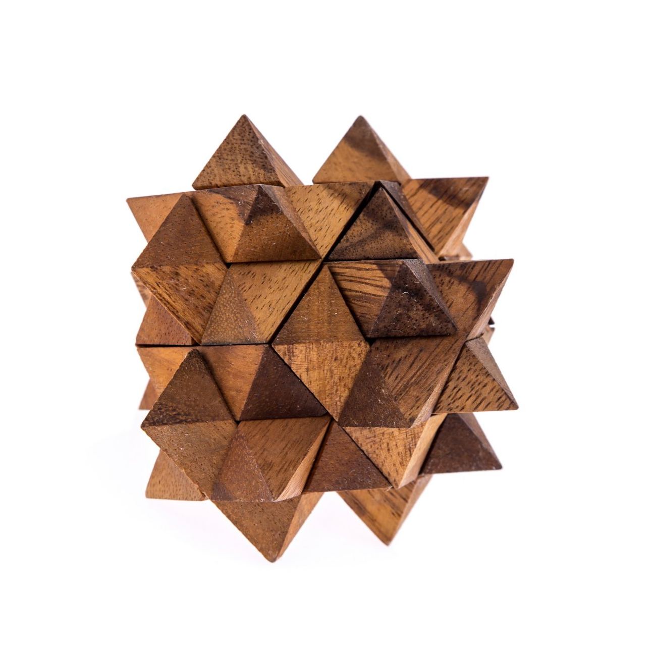 "Magic Ball" 3D Brain Teaser Game - Handmade Wooden Mind Puzzle