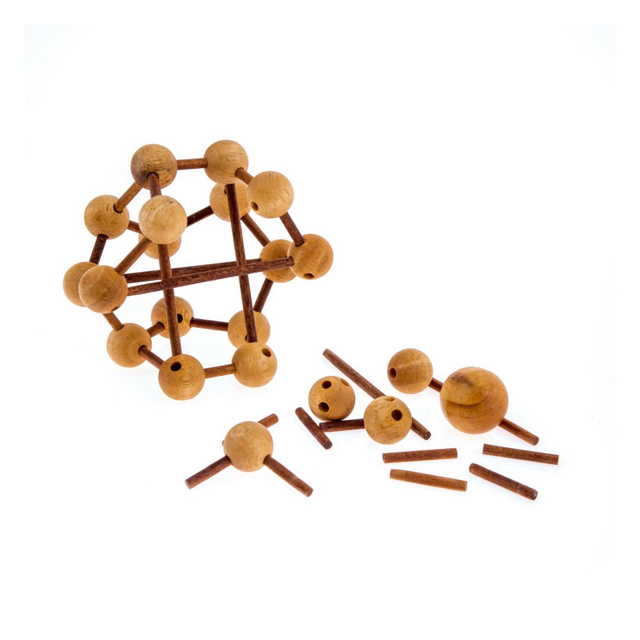 Trellis Game 3d Brain Teaser Game Handmade Wooden Mind Puzzle