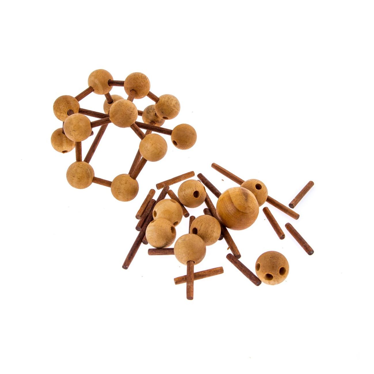 Trellis Game 3d Brain Teaser Game Handmade Wooden Mind Puzzle