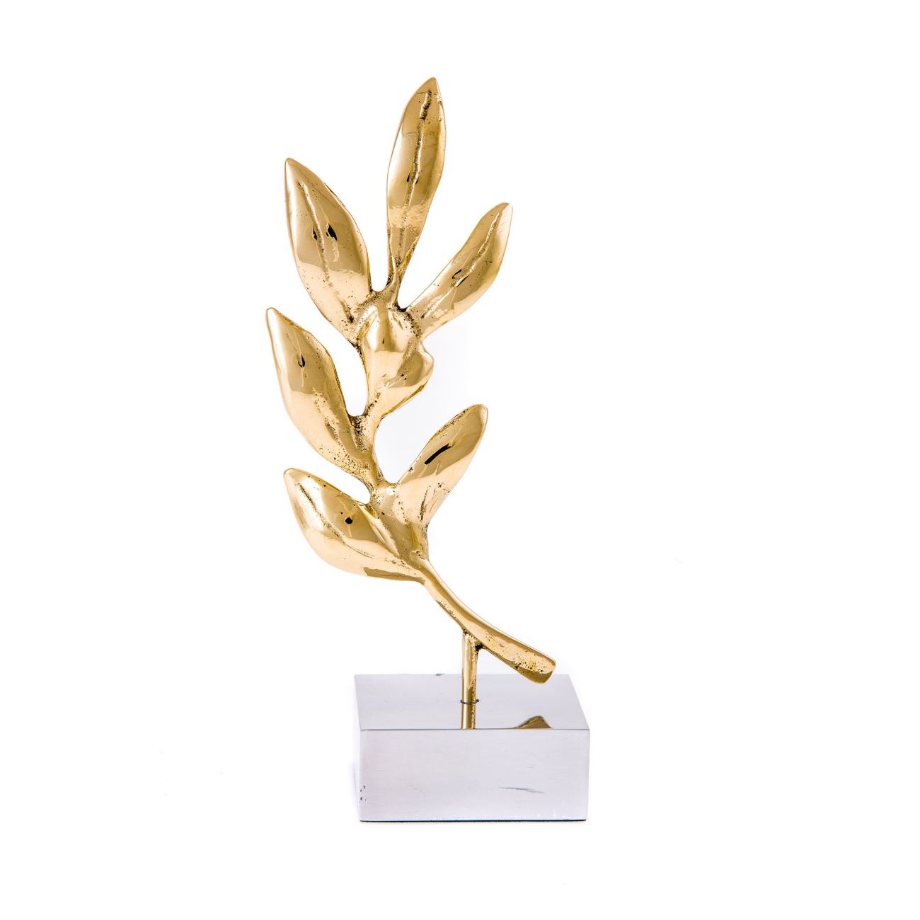 Olive Branch - Handmade Bronze Table Ornament - Style A