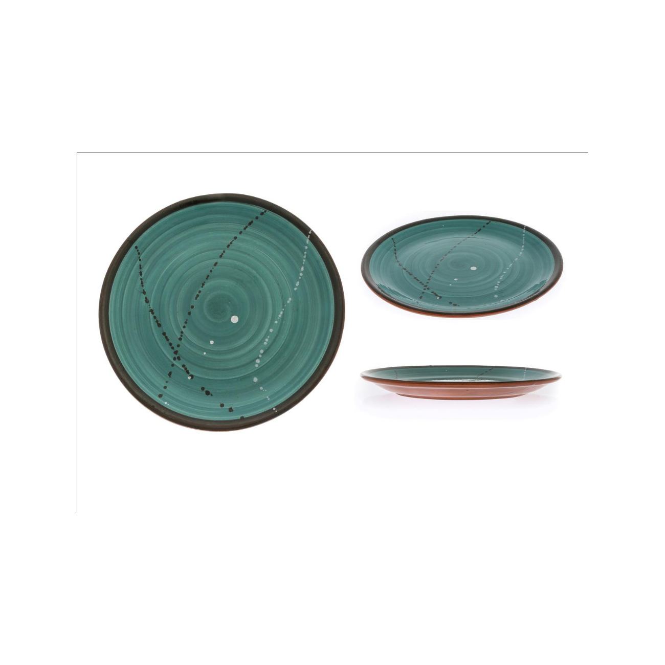 SET of 6, Main Course Serving Plates or Dishes, Handmade Ceramic ...