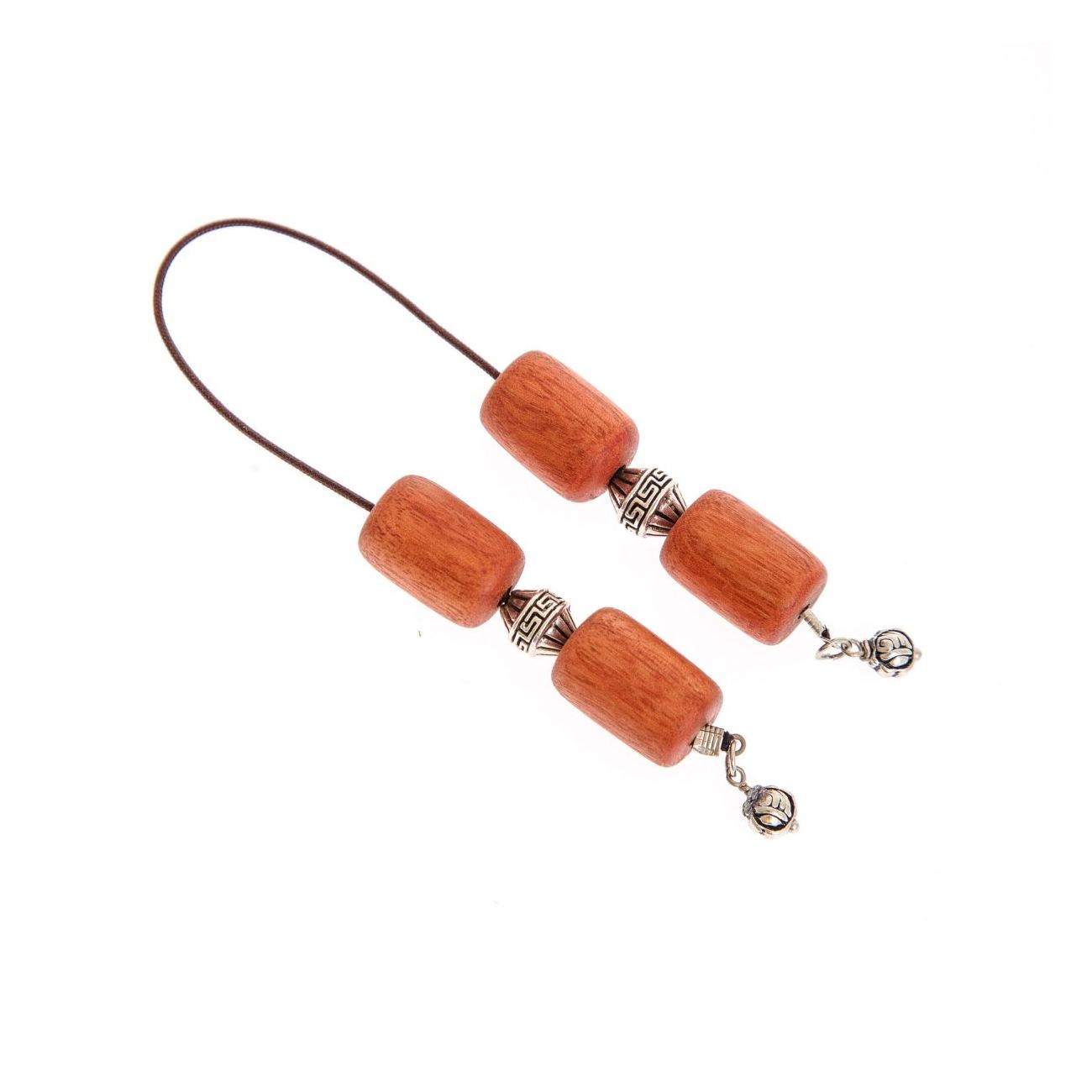 Greek Begleri, Eucalyptus Wood Beads on Pure Silk Cord