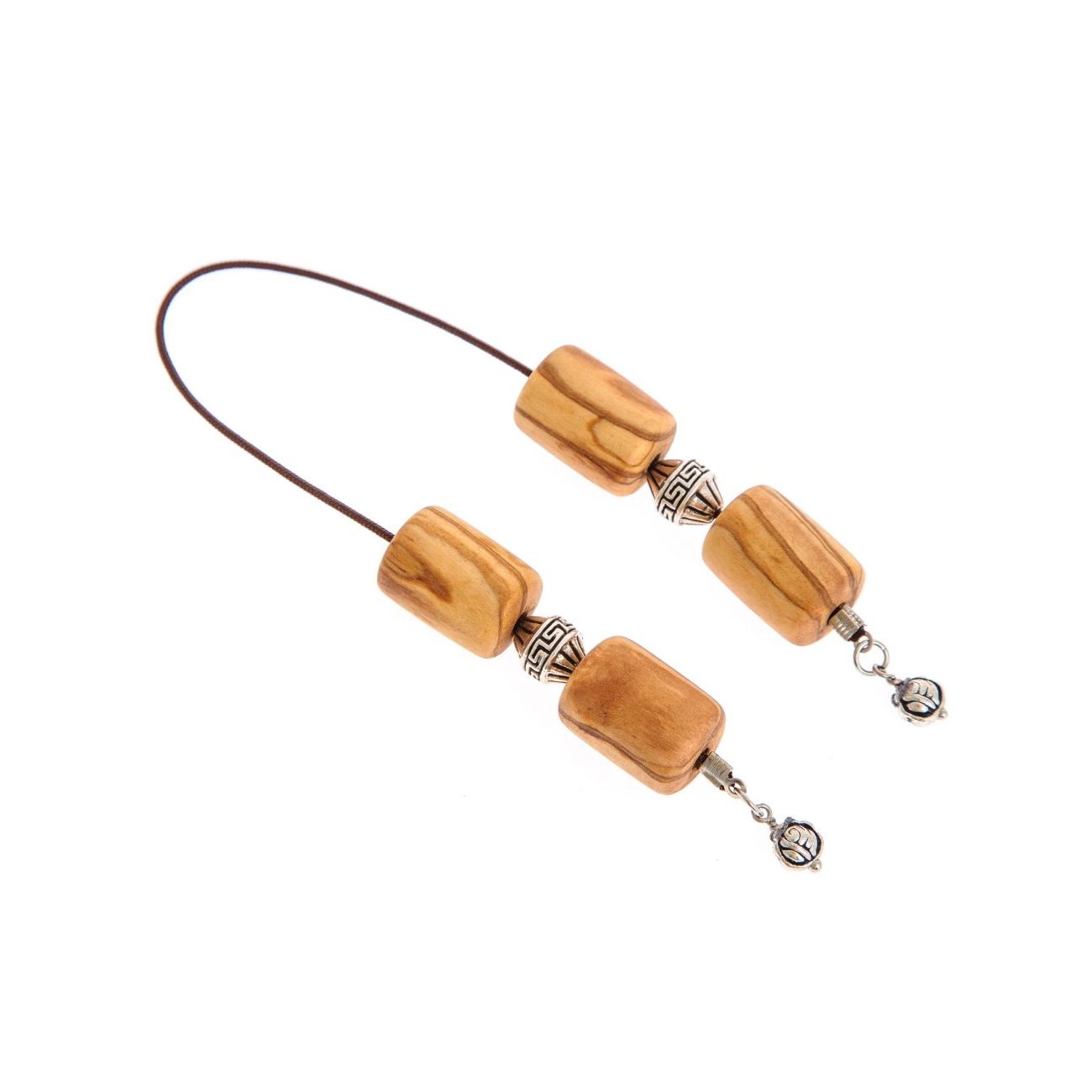 Greek Begleri, Olive Wood Beads on Pure Silk Cord
