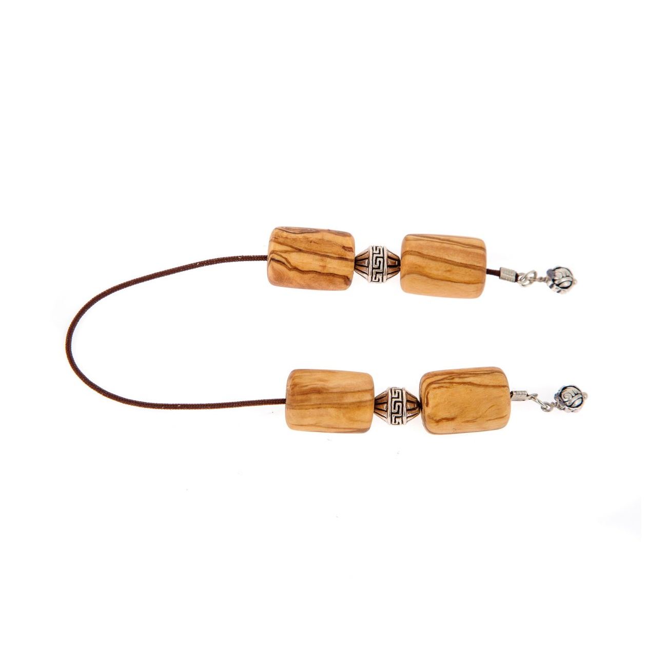 Greek Begleri, Olive Wood Beads on Pure Silk Cord