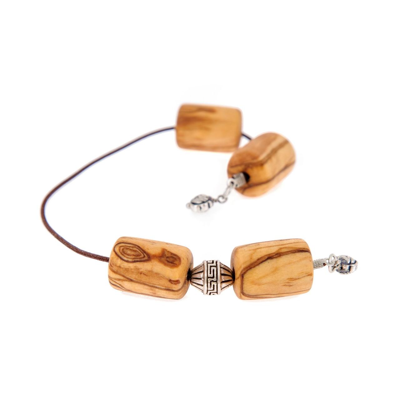 Greek Begleri, Olive Wood Beads on Pure Silk Cord