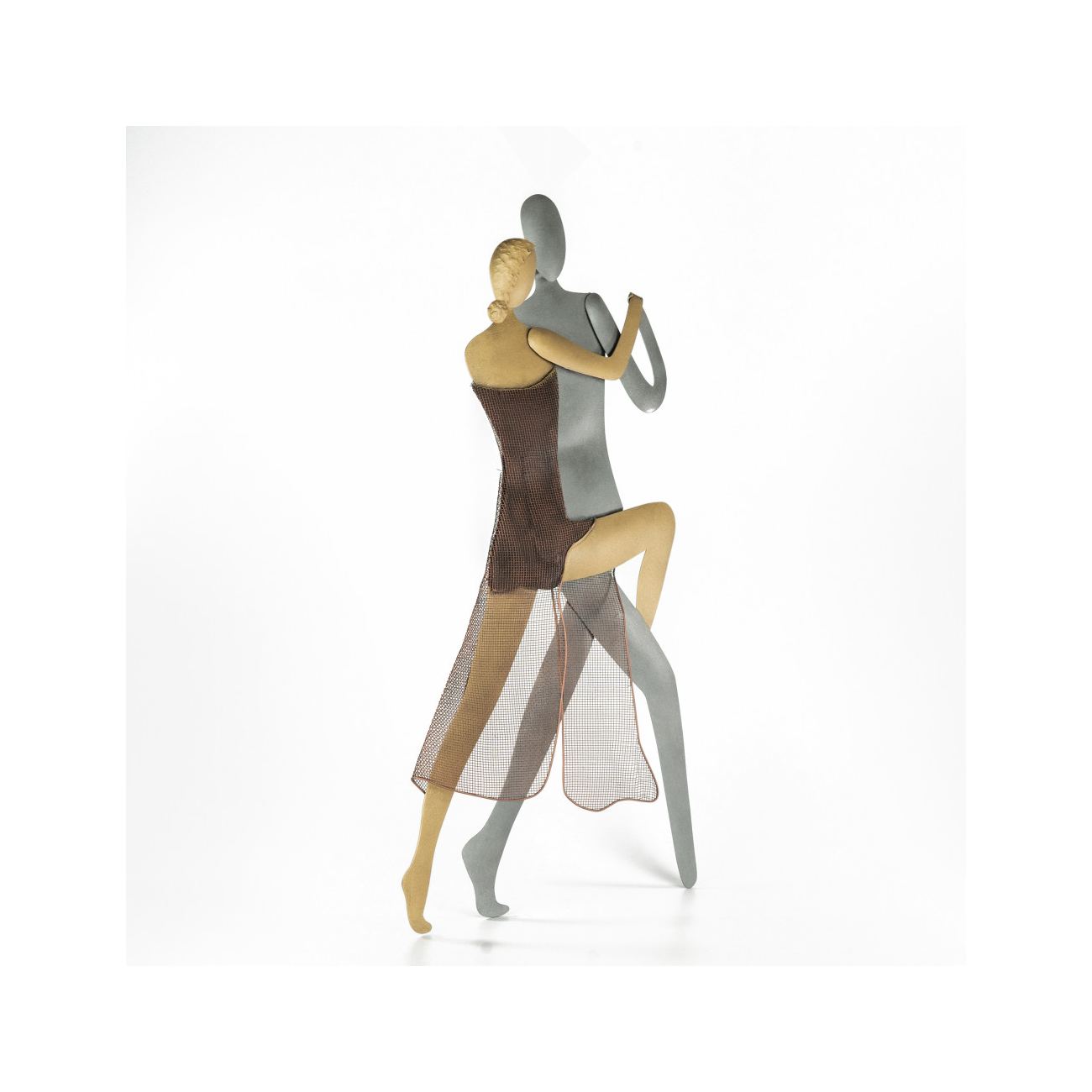 Tango Couple, Dancing Couple Figurine - Modern, Metal Handmade Wall Art ...