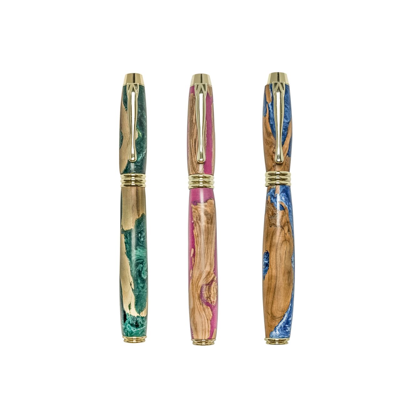 Fountain Pen, Handmade of Pink Color Epoxy Resin, Lexis Design, Piston ...