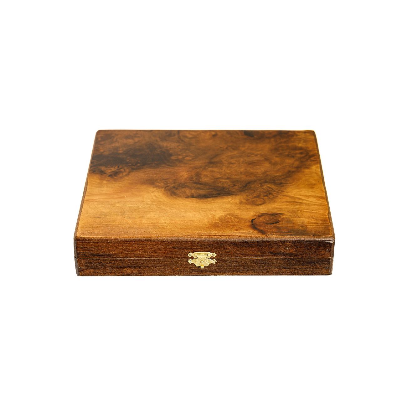 Chess Game Set in a Box - Handmade of Greek Olive Wood, Deluxe Gift ...