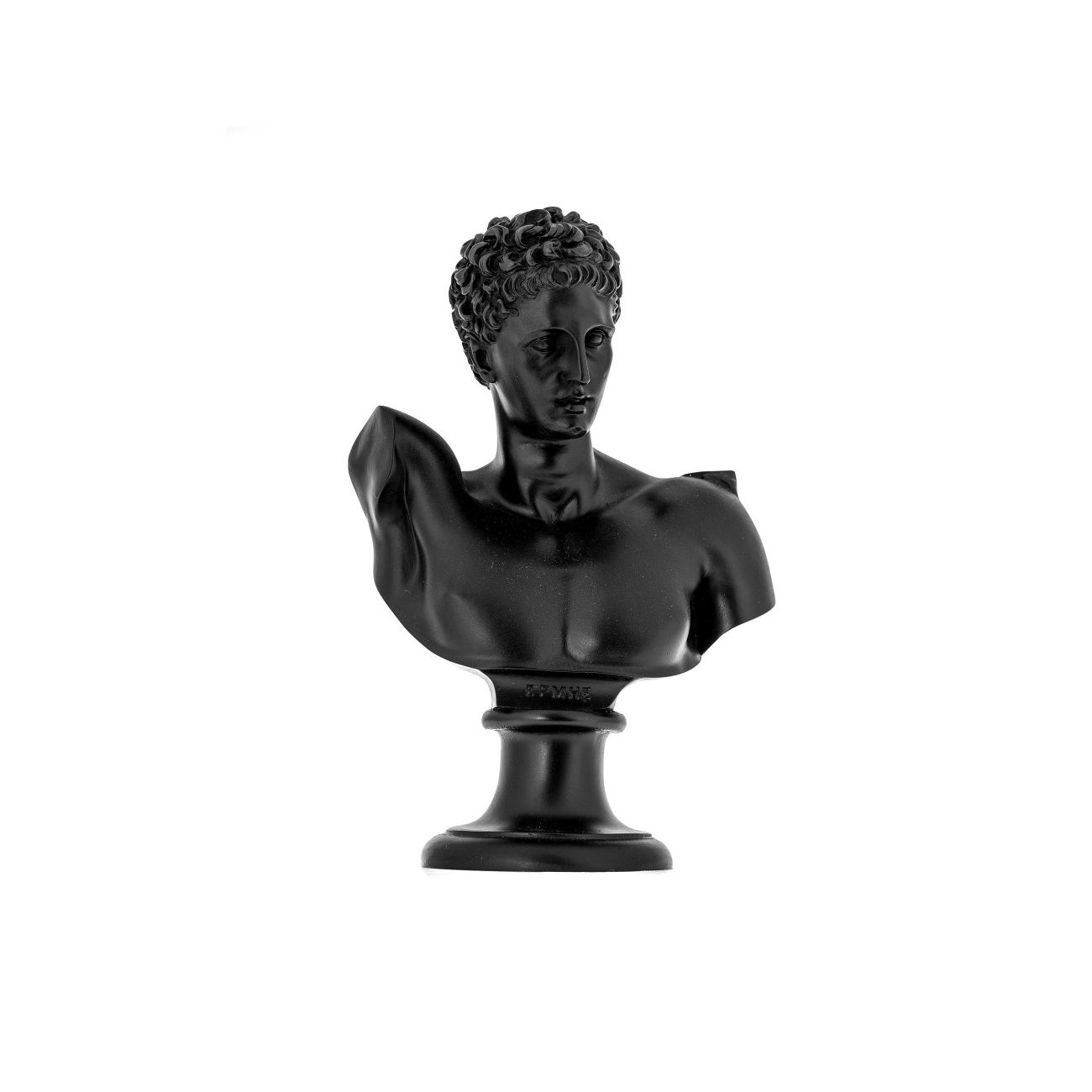 Greek God Bust Statue Black Sculpture Home Decor 31 cm Height Art ...