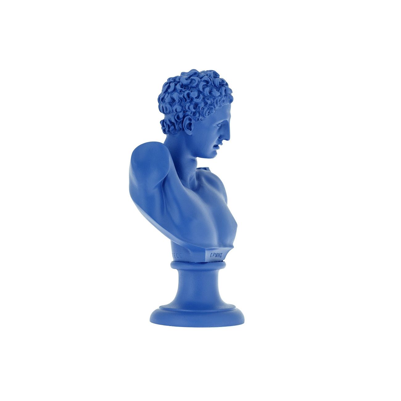 Hermes Head Bust Statue, 23cm, Blue Color. Modern Statue, Decorative ...