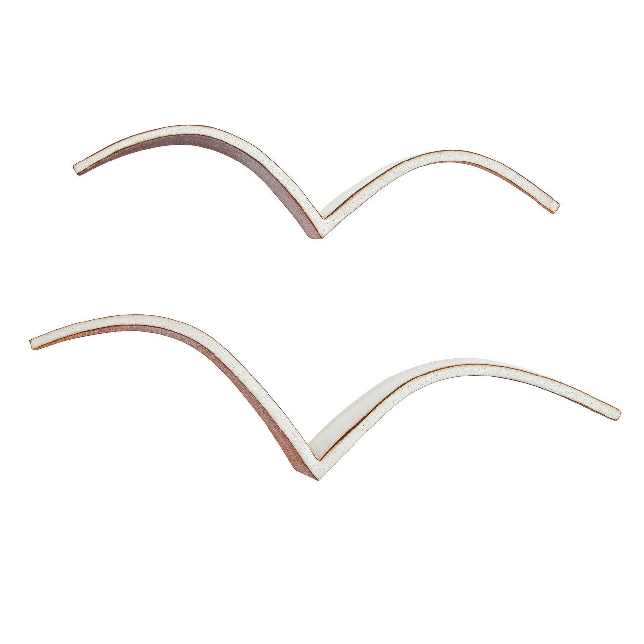 Flying Seagull, Modern Ceramic Wall Sculpture - Handmade Art Decor ...