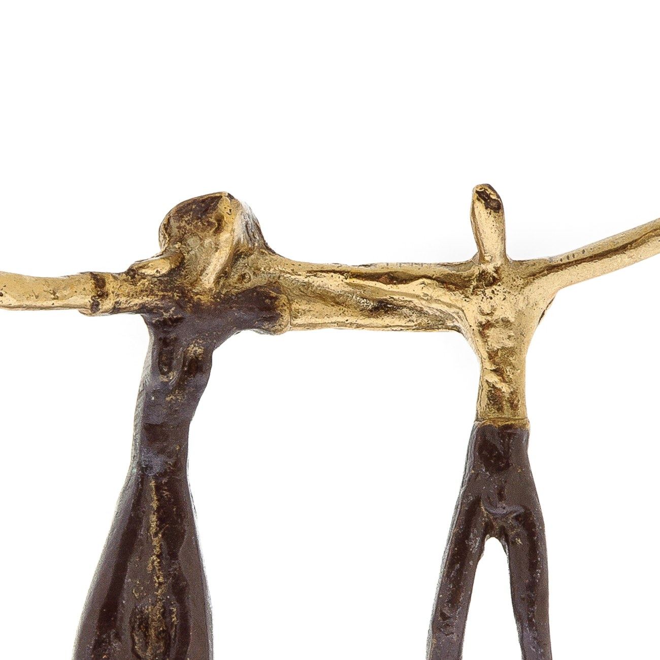 "Two Greek Sirtaki Dancers" Metal Sculpture - Handmade Bronze on Marble ...