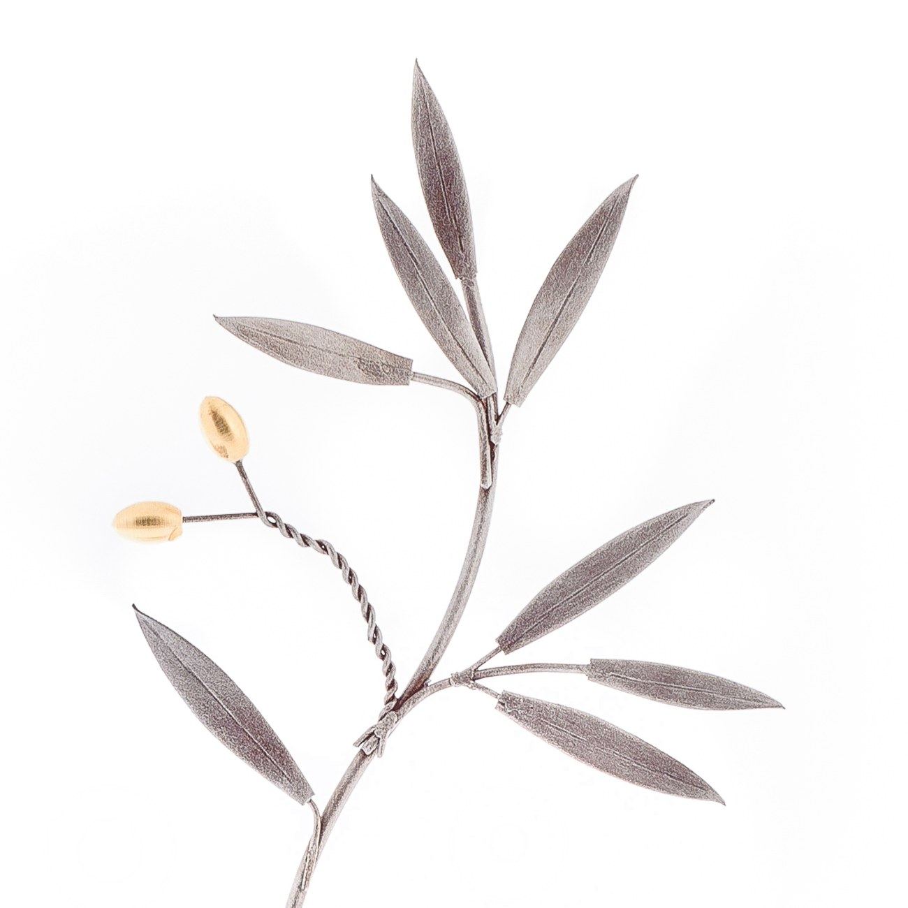 Olive Tree - Handmade Metal Decorative Tabletop Accessory - Silver ...