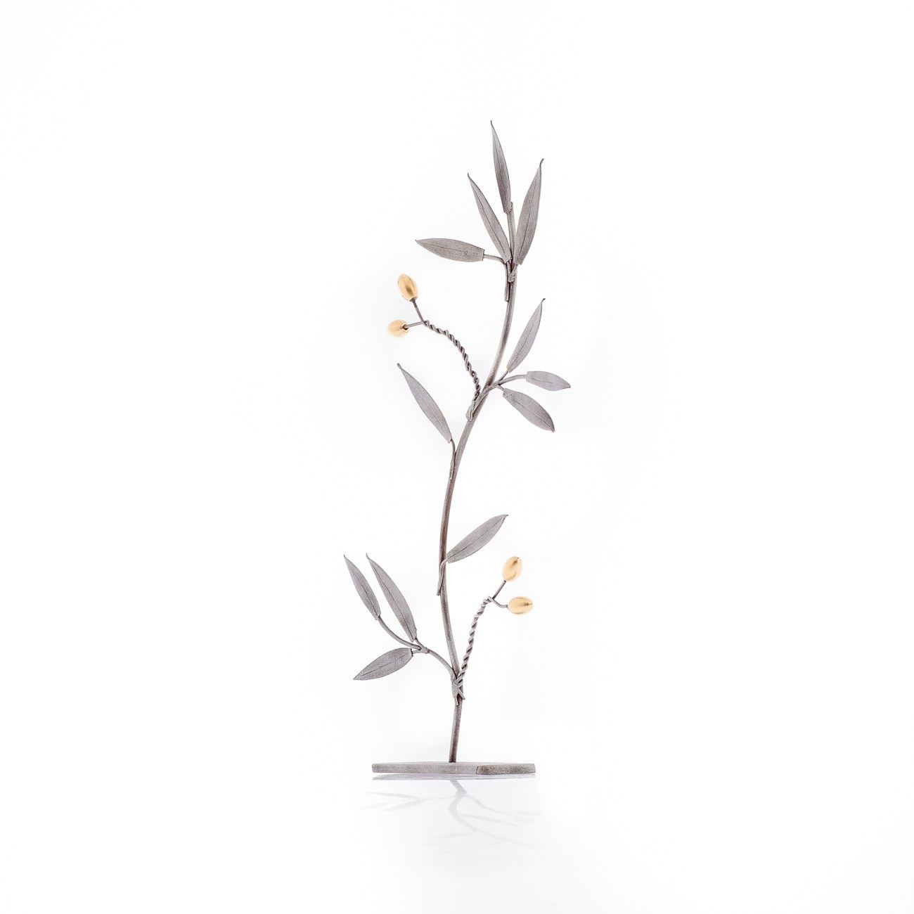 Olive Tree - Handmade Metal Decorative Tabletop Accessory - Silver ...